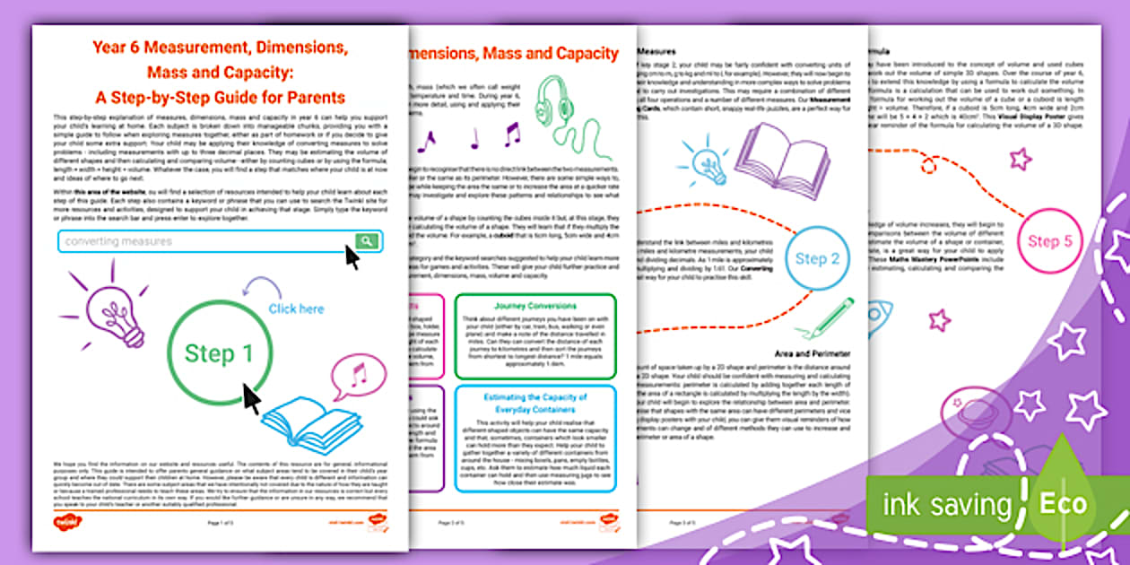 👉 Year 6 Measurement, Dimensions, Mass and Capacity: A Step-by-Step ...