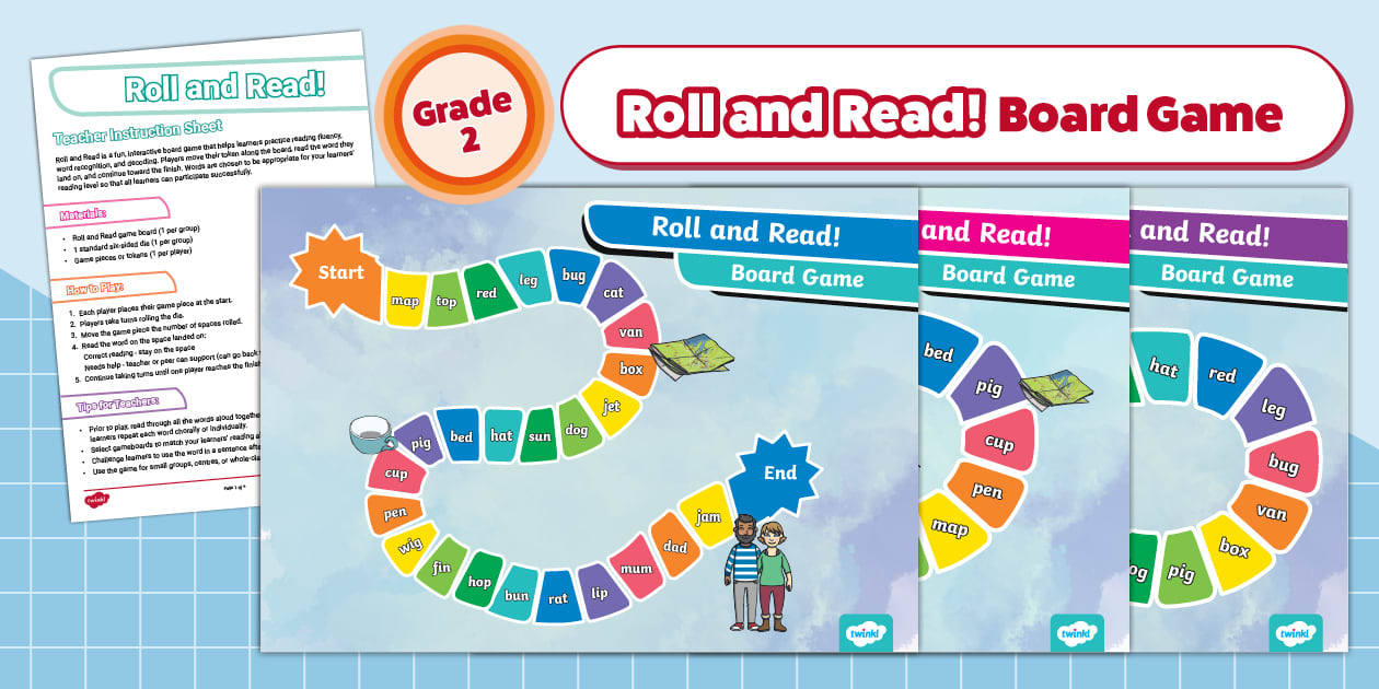 Roll and Read Differentiated Board Games