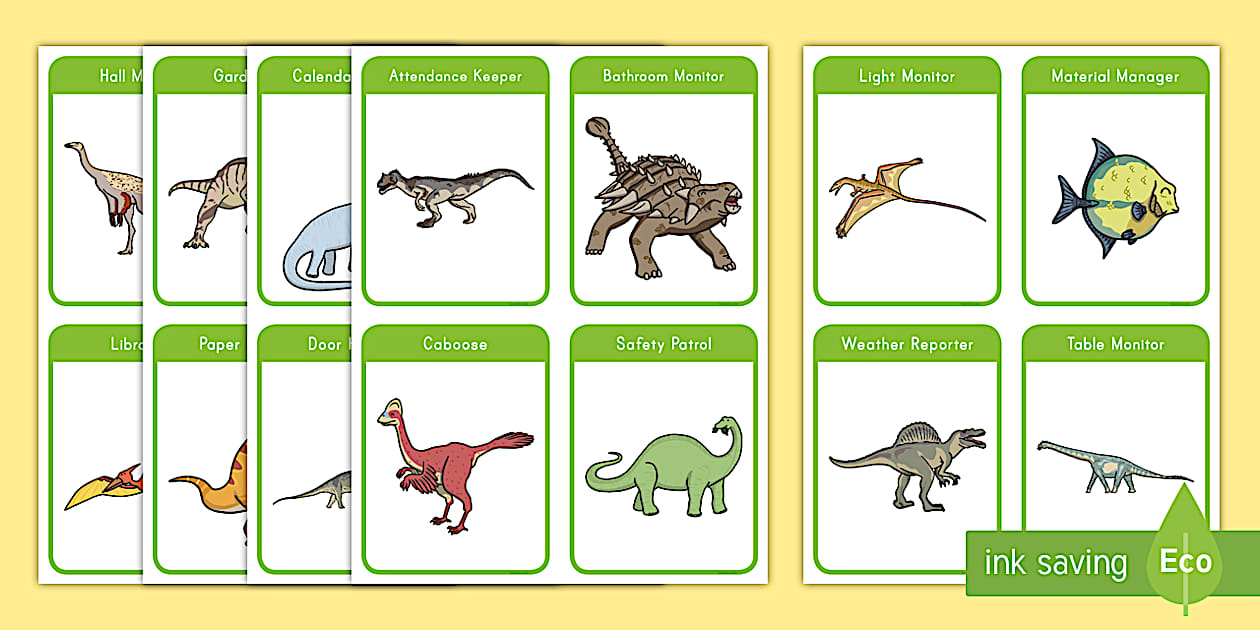 Dinosaur Classroom Task Cards | Organization | Twinkl USA