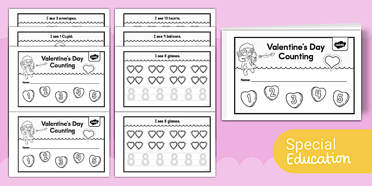 Valentine's Day Counting | Valentine's Day | Twinkl USA