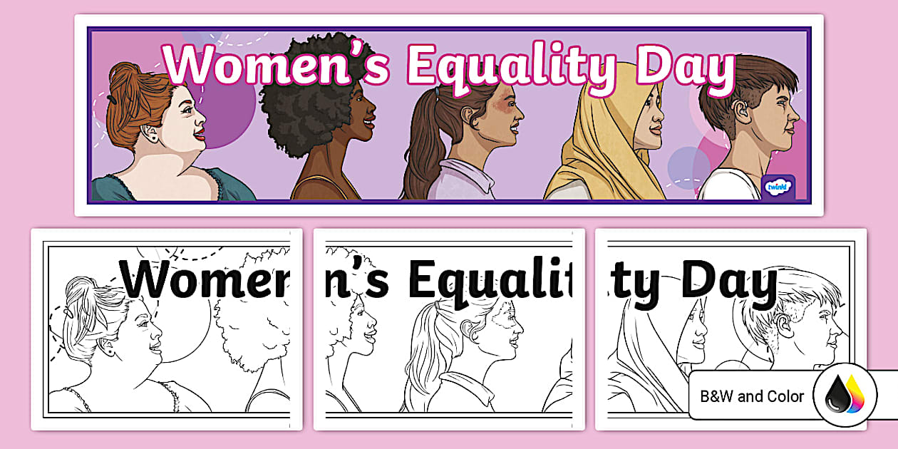 Women's Equality Day Banner (teacher made) - Twinkl