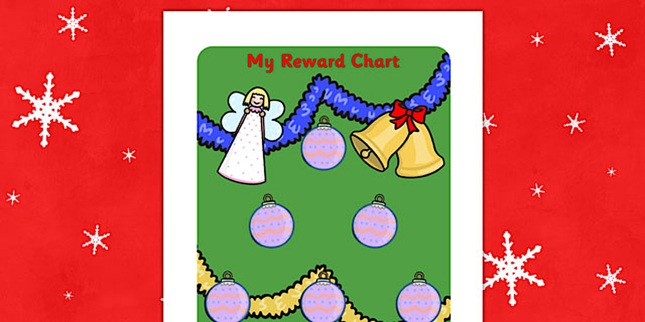 Christmas Sticker Reward Chart (30mm)