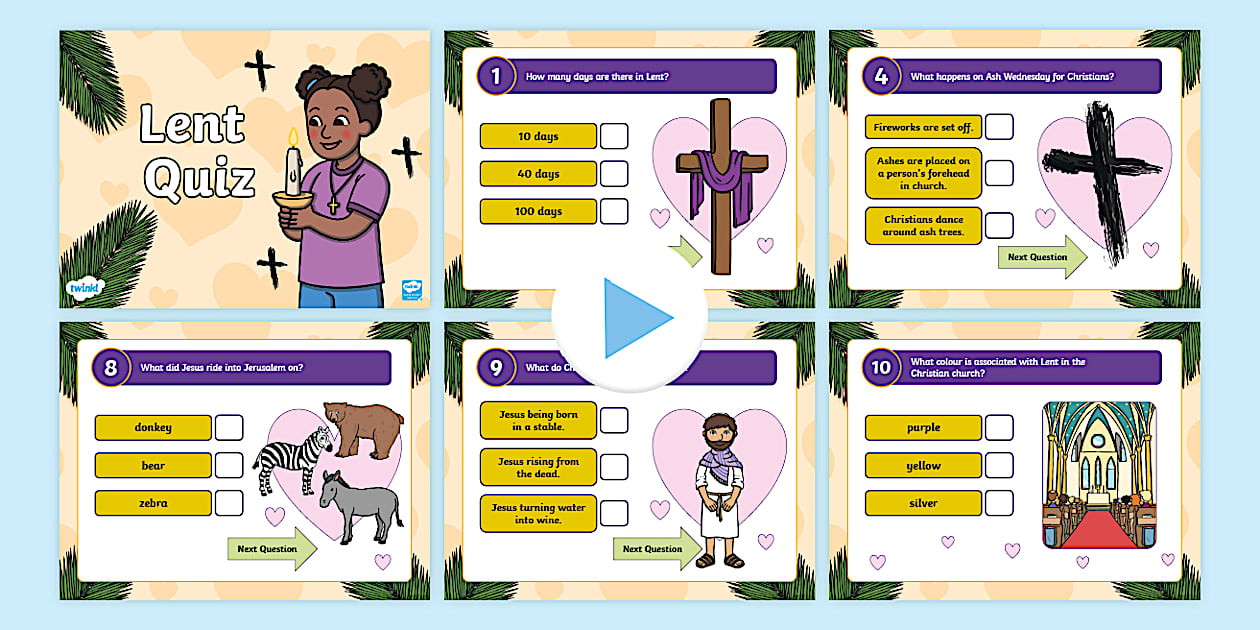 KS1 Lent Quiz (teacher made) - Twinkl