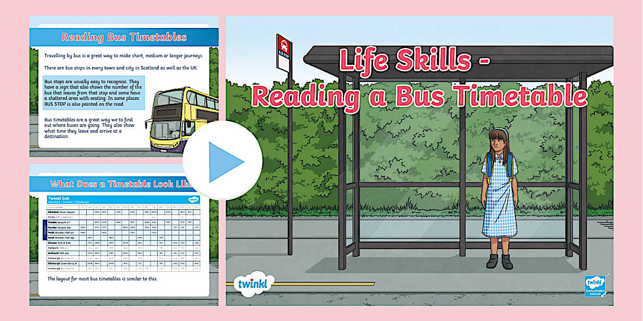 Reading a Bus Timetable PowerPoint - Life Skills - Twinkl