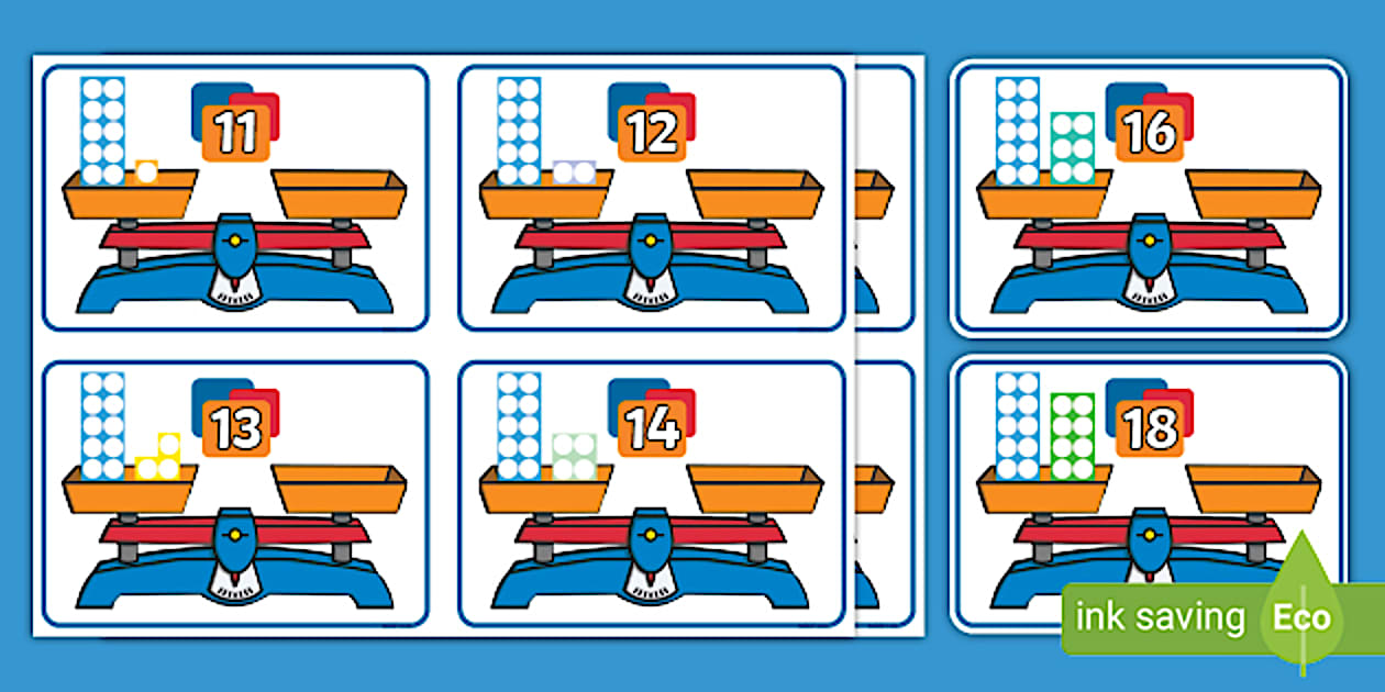 👉 Balance Scales EYFS | Balance Scales | Number Shape 11-20