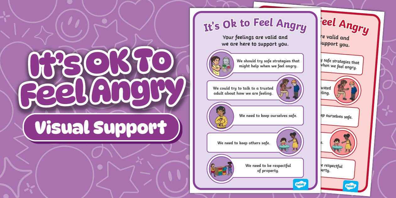 Its Okay To Be Angry Visual Support