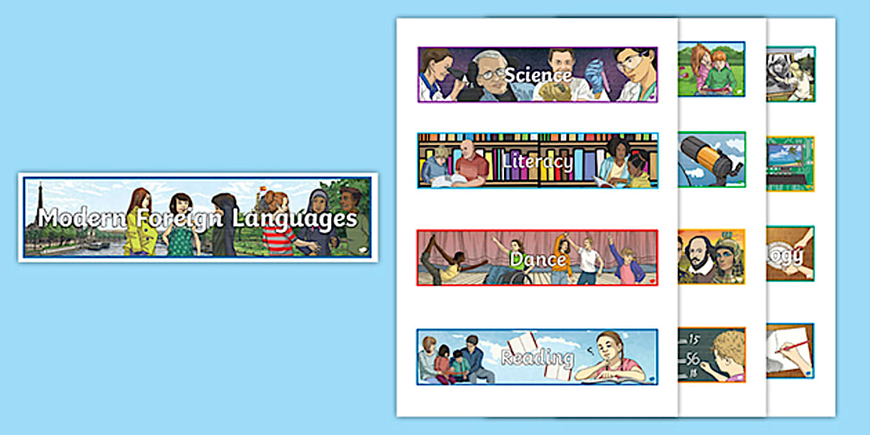 KS2 Subject Areas Display Pack (l'enseignant a fait)