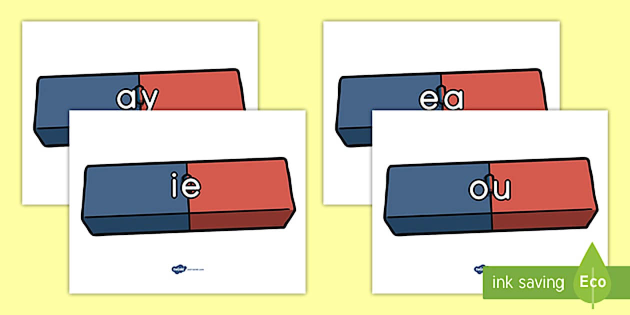 Digraphs on Magnets Posters - Twinkl