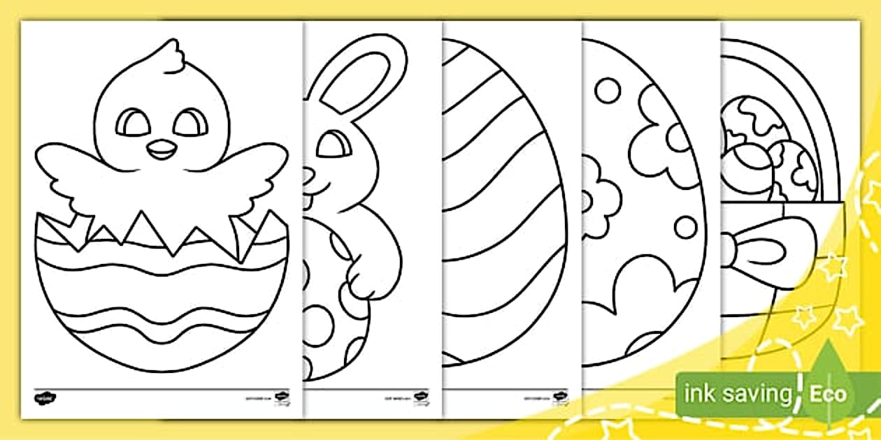 Paștele – Desene de colorat (teacher made) - Twinkl