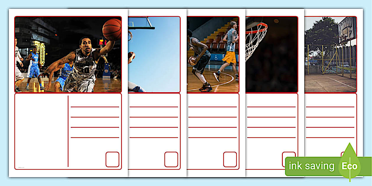 Basketball Postcards | Twinkl Basketball Postcards | Post