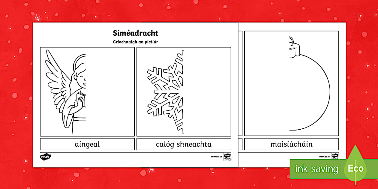 Siméadracht - An Nollaig Worksheet / Worksheet-Irish