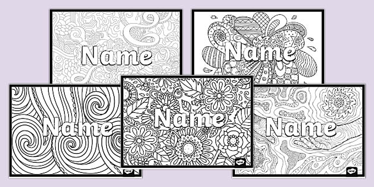 Name Coloring Pages | Personal Mindfulness | Twinkl USA