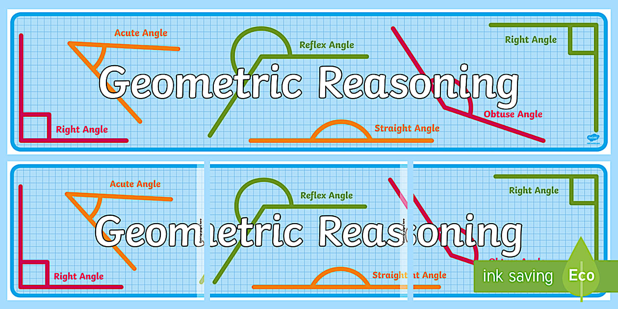 Geometric Reasoning Display Banner-Australia - Twinkl