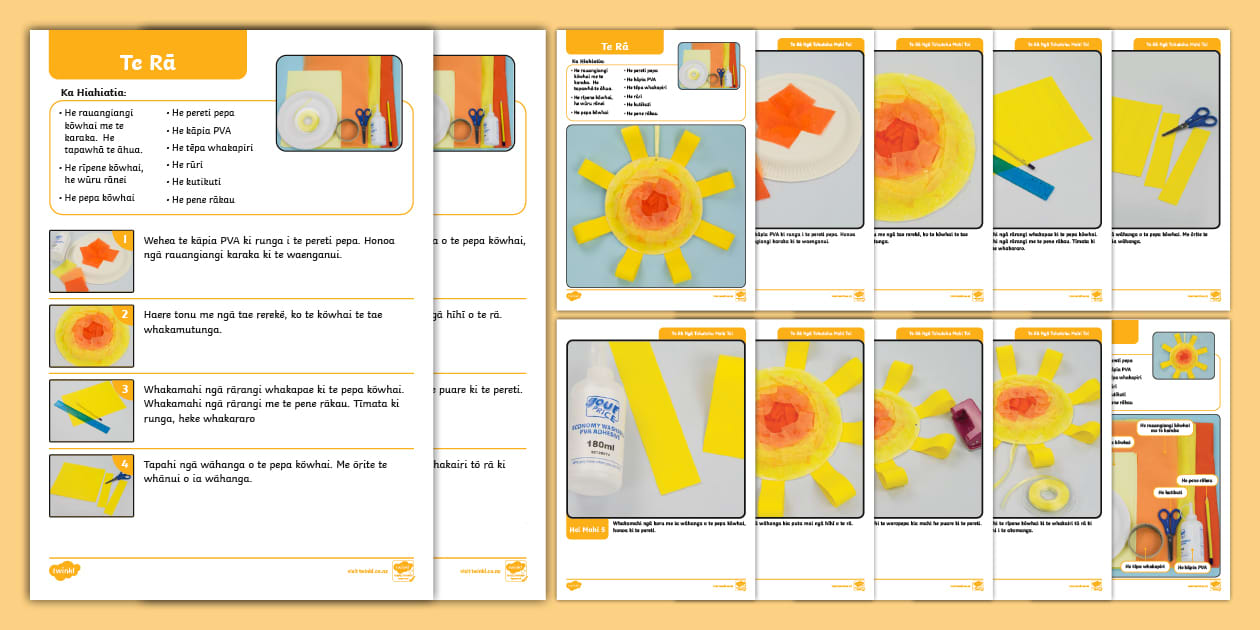 Te Rā - He Mahi Toi (teacher made) - Twinkl