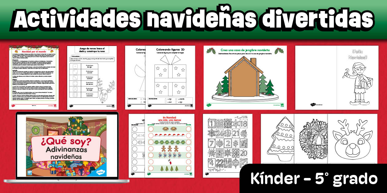 Paquete de actividades navideñas divertidas