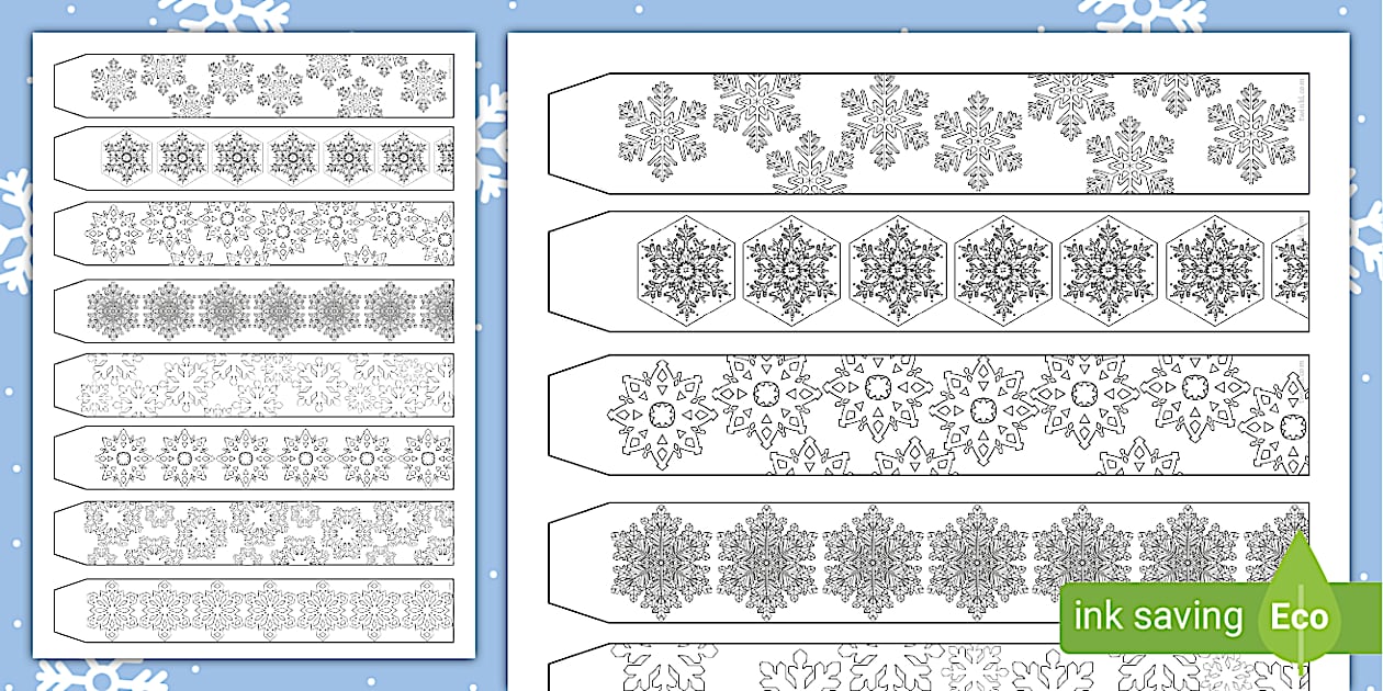 Snowflake Paper Chains (Teacher-Made) - Twinkl