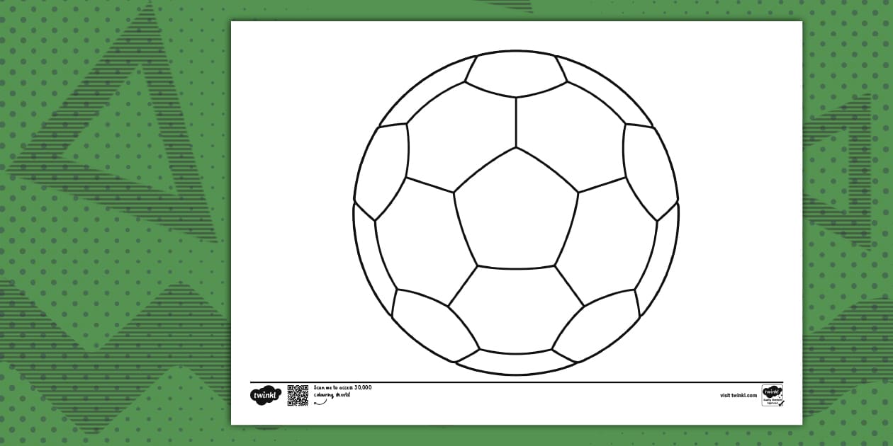 Football Colouring Sheet | Colouring Sheets (teacher made)