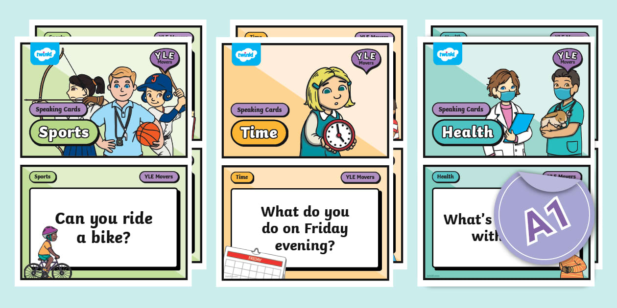 YLE Movers Speaking Cards (Hecho por educadores) - Twinkl