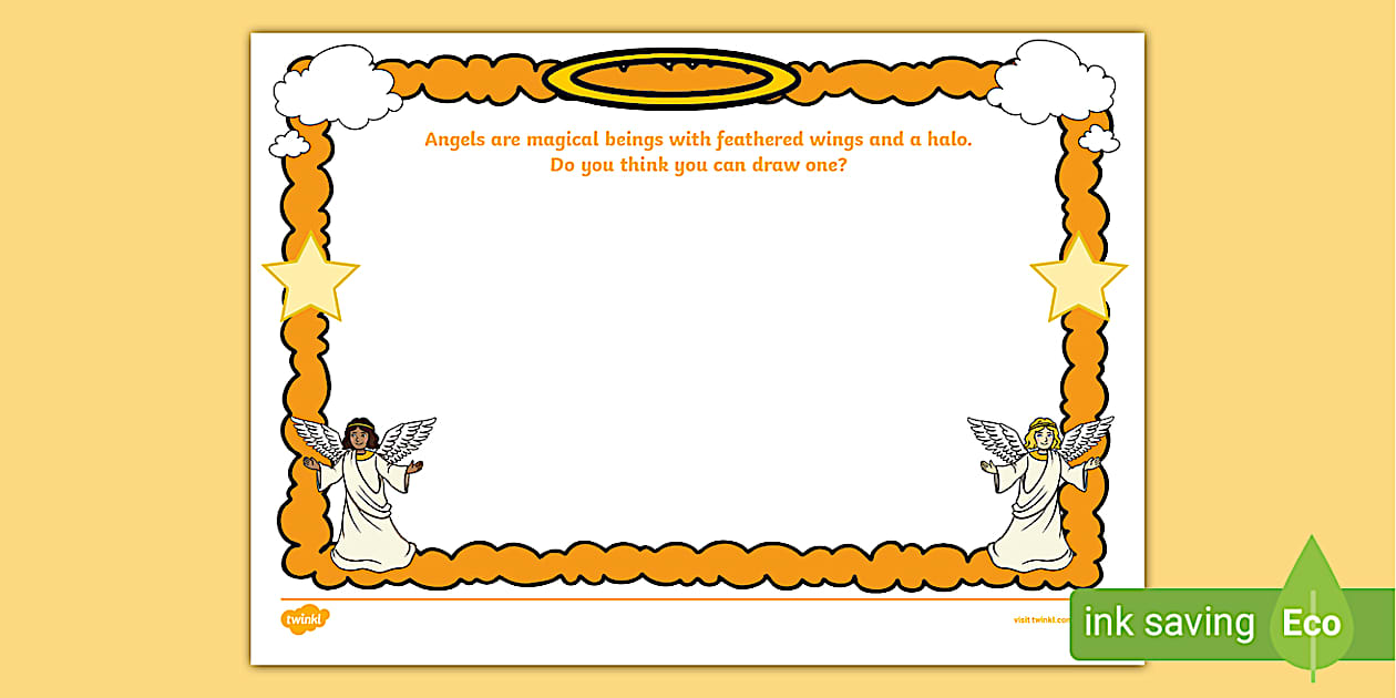 Angel Drawing Prompt | Drawing Prompts|Angels|Drawing Skills