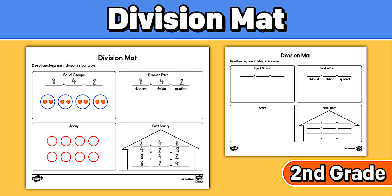 Second Grade Division Mat