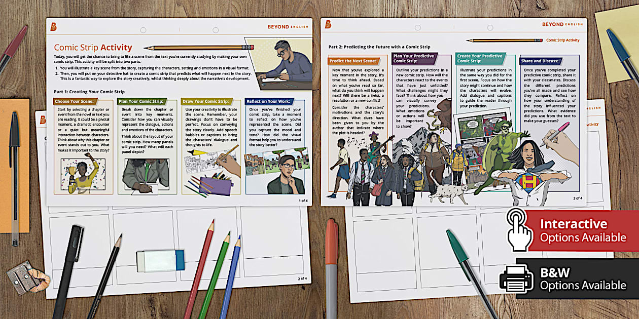 Comic Strip Activity (professor feito) - Twinkl