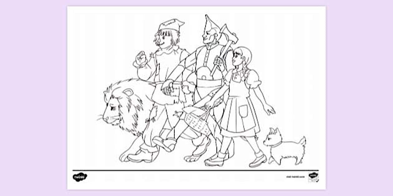 The Wizard of Oz Colouring Page | Colouring Sheets - Twinkl