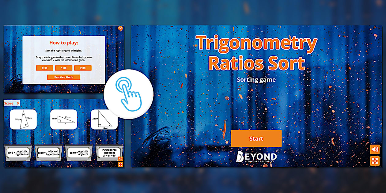 👉 Trigonometry Ratios Activity | Geometry and Measure | Beyond