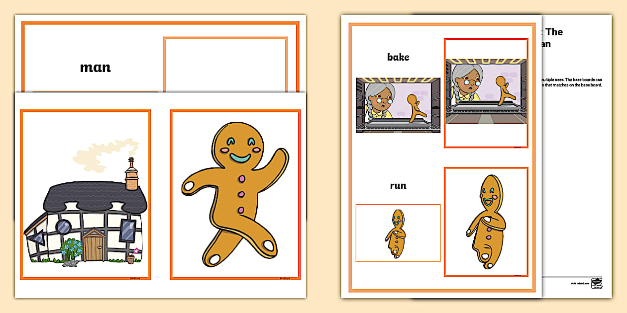 Matching Pictures: The Gingerbread Man (teacher made)