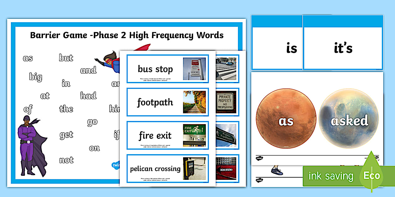 High Frequency Word Resource Pack Word Cards (Teacher-Made)