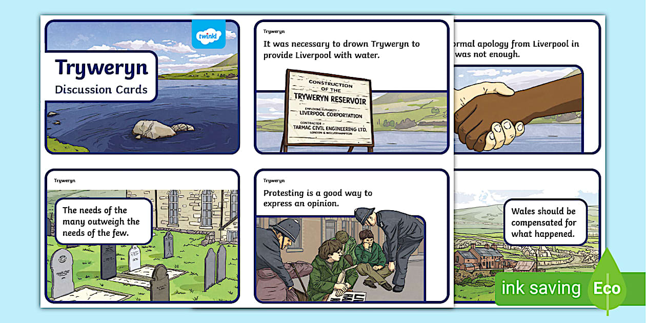 Tryweryn: Discussion Cards (Teacher-Made) - Twinkl