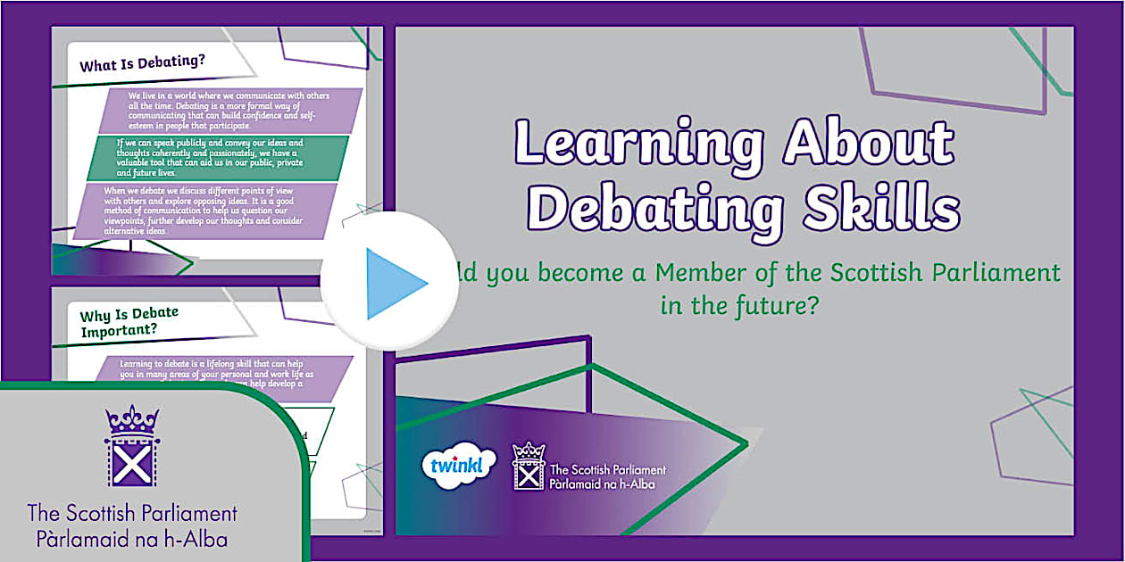 FREE! - Learning About Debating Skills PowerPoint | Twinkl