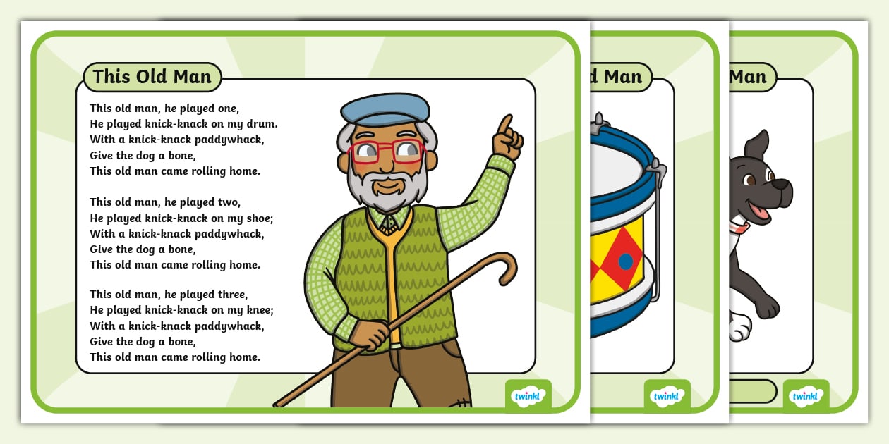 This Old Man Nursery Rhyme (teacher made) - Twinkl