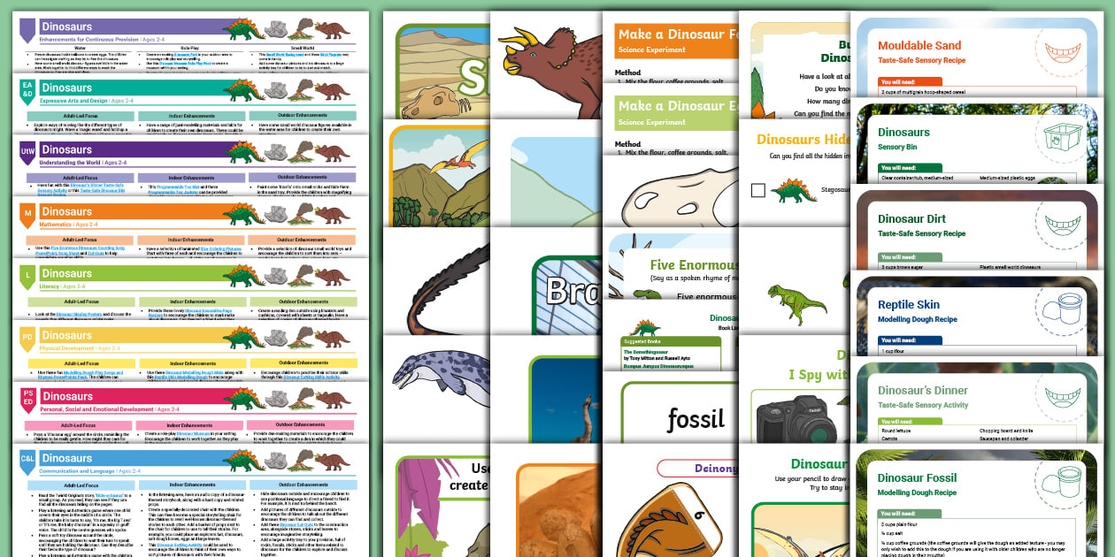 Dinosaur Activities for Toddlers | Age 2–4 | EYFS Resources
