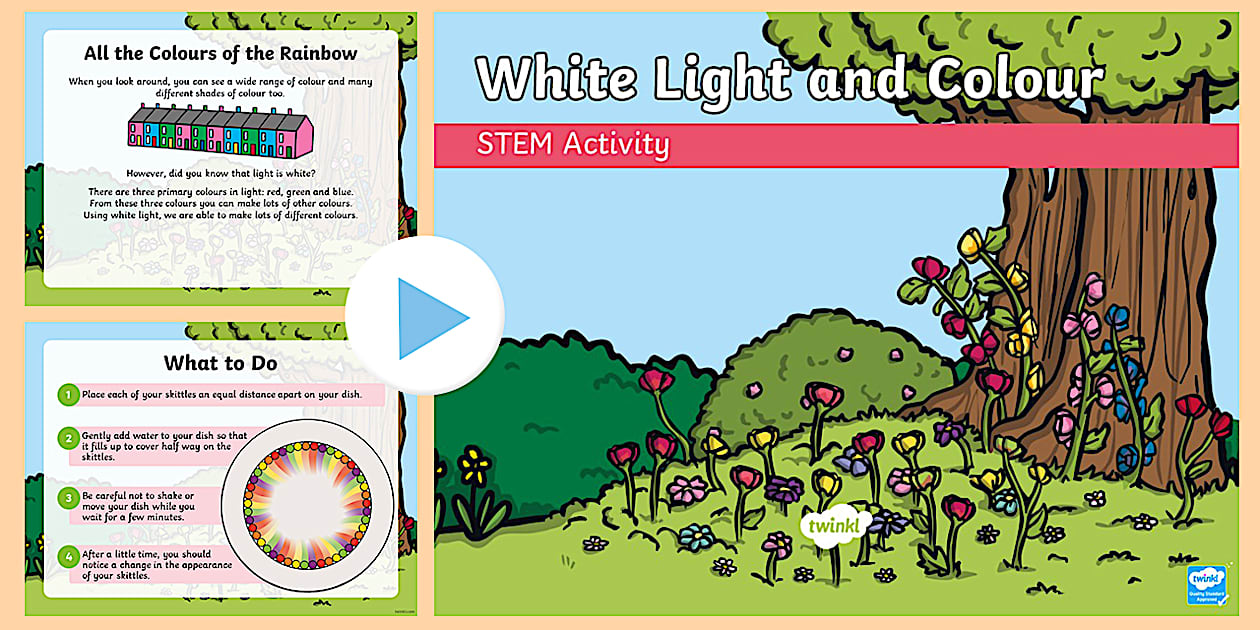 White Light and Colour PowerPoint (Teacher-Made) - Twinkl
