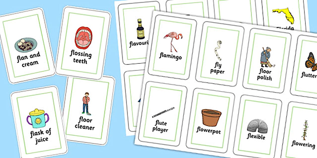 3 Syllable FL Playing Cards (teacher made) - Twinkl