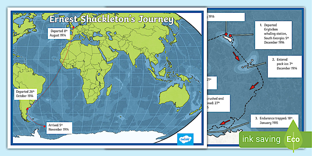 Ernest Shackleton's Journey (teacher made) - Twinkl