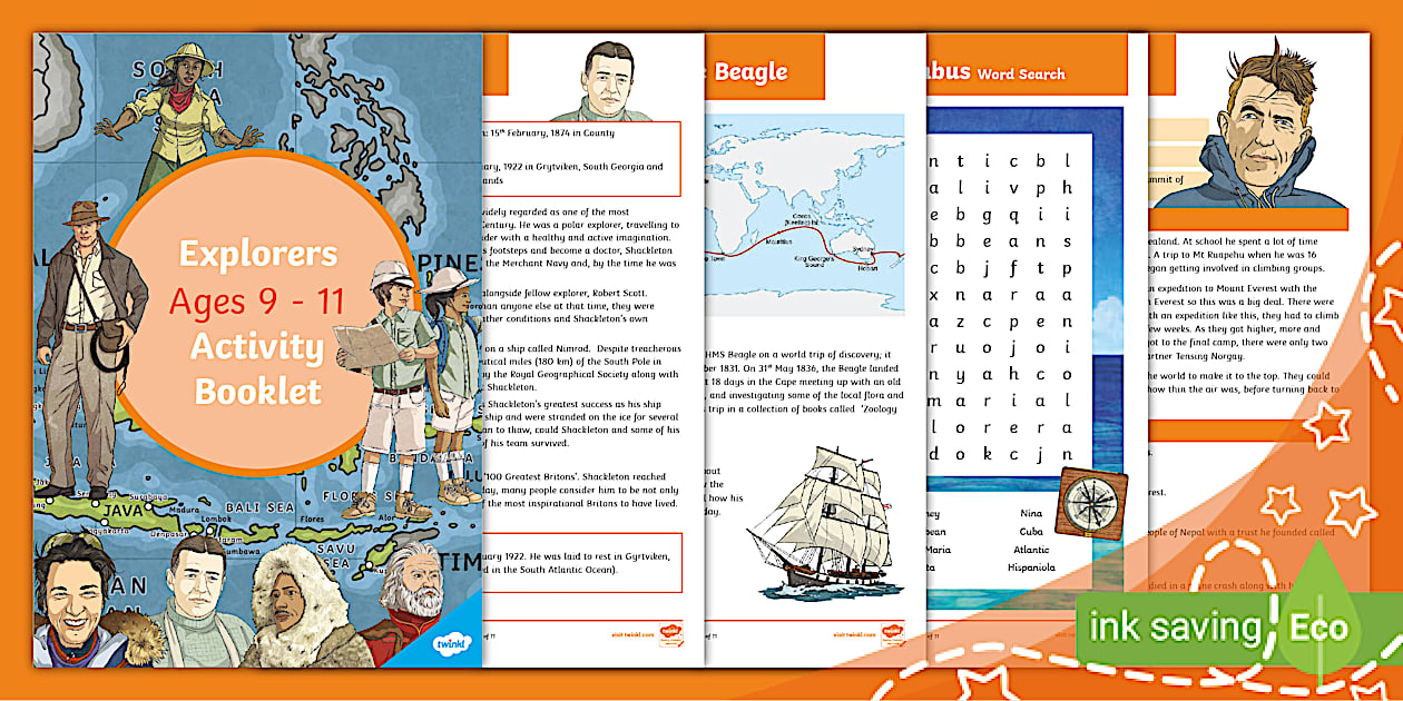 Explorers Activity Booklet (Ages 9-11) (teacher made)