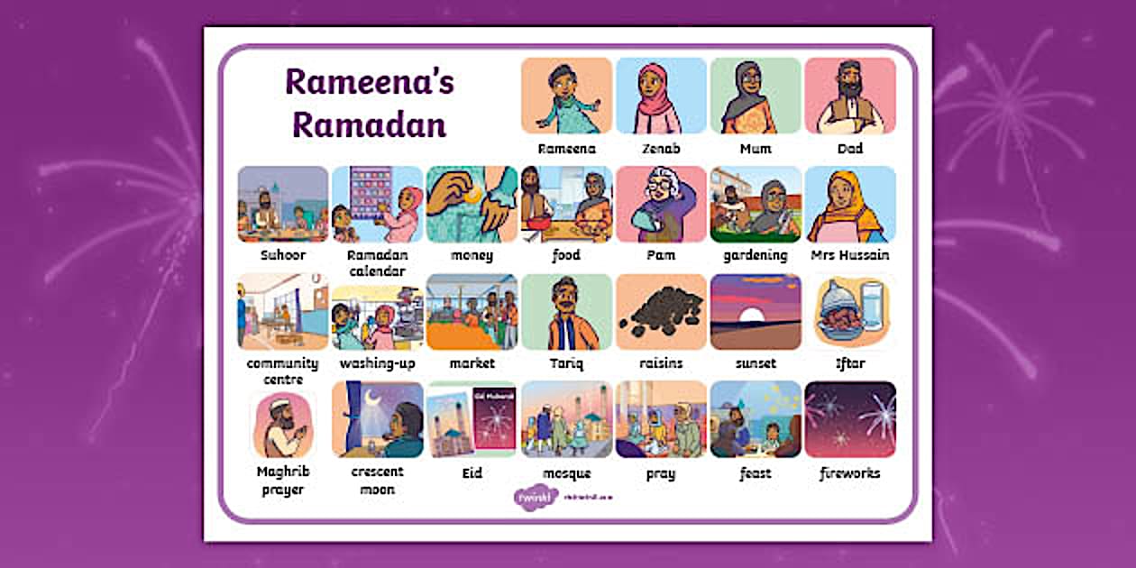 Rameena's Ramadan Word Mat (teacher made) - Twinkl