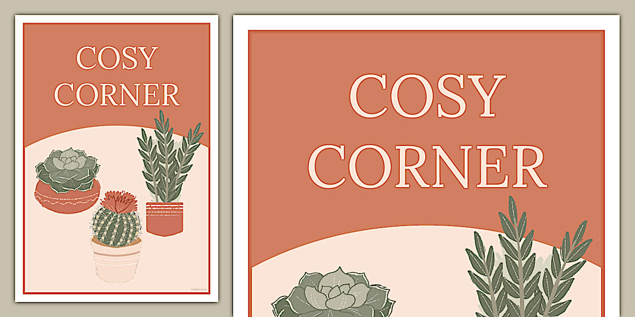 Succulents-Themed Cosy Corner Display Poster (teacher made)
