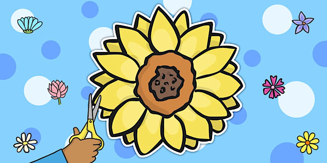 👉 Sunflower Display Cut Out (teacher made) - Twinkl