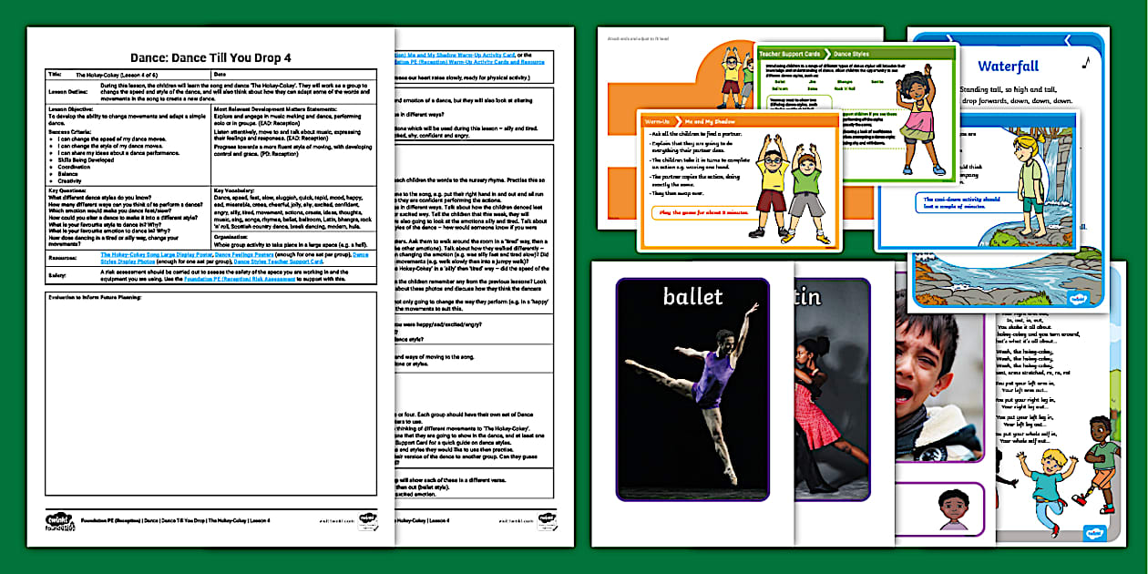 EYFS PE Dance Plan: The Hokey-Cokey Song Action Rhyme