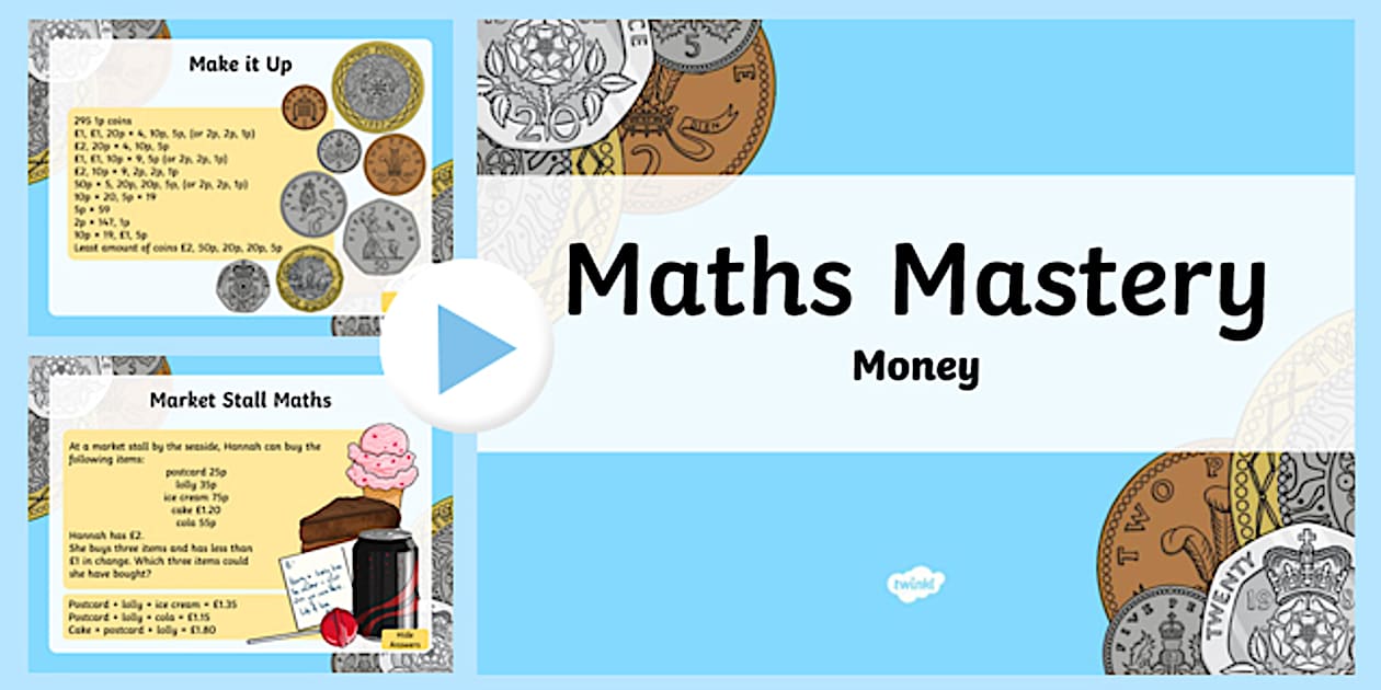 Maths Mastery Year 3 Money PowerPoint (teacher made)