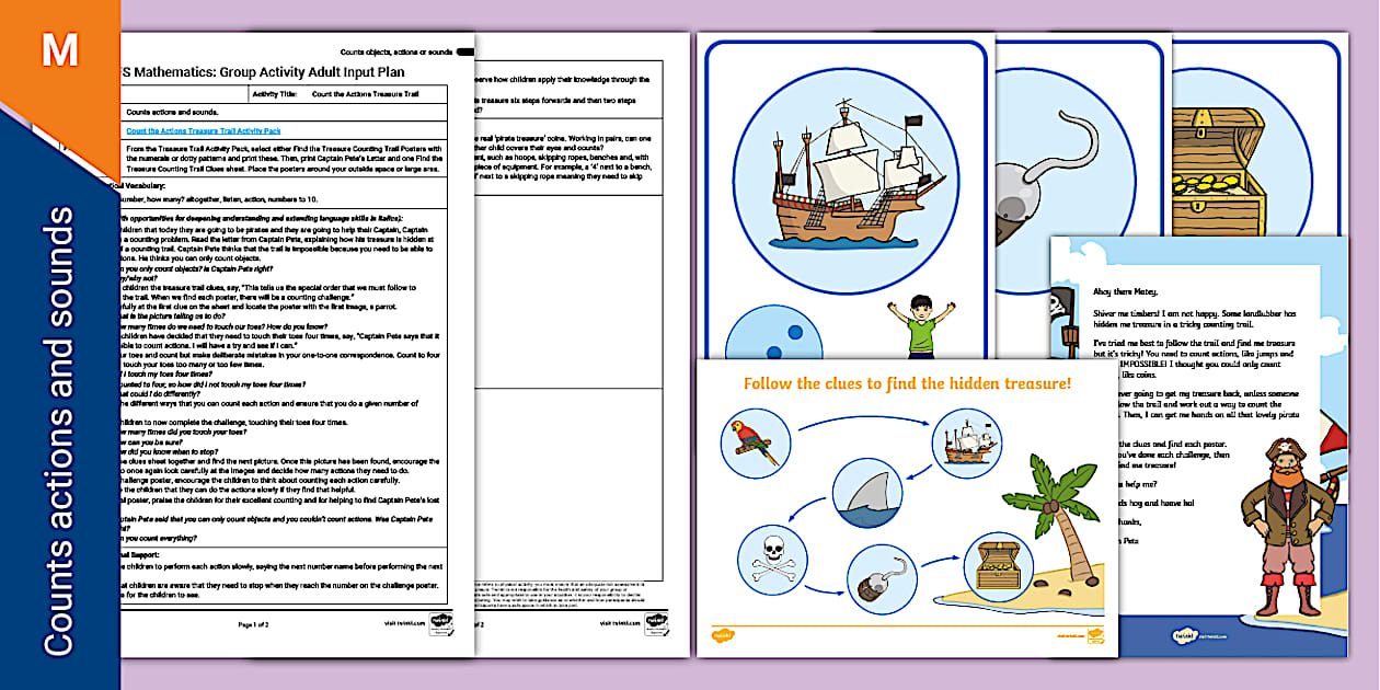 EYFS Maths Count the Action Adult Input Plan & Resource Pack