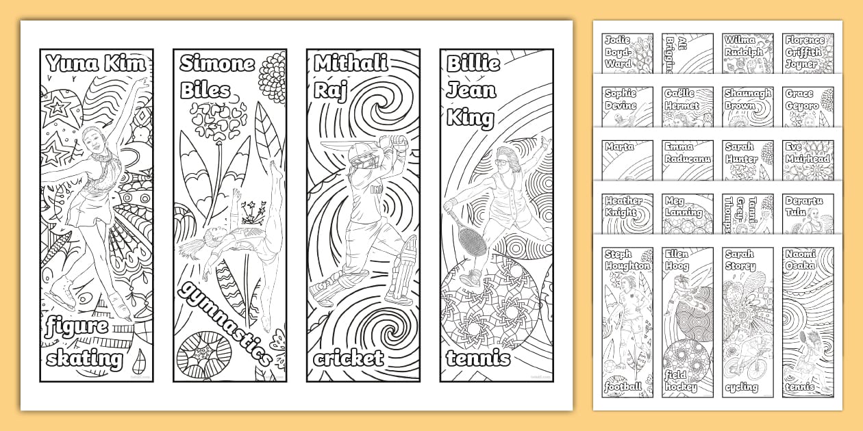 International Women's Day Women in Sport Bookmarks - Twinkl