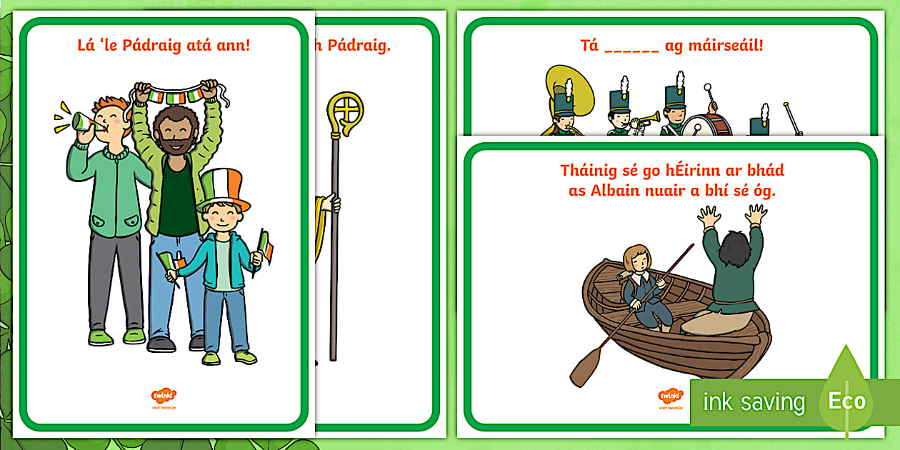 St. Patrick's Day Display Posters - la feile padraig, Lá féile Pádraig, La