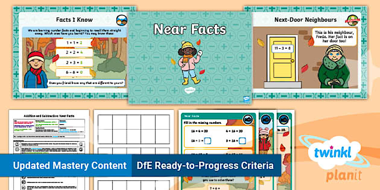 Y1 Recall and Use Number Facts PlanIt Maths Lesson 28
