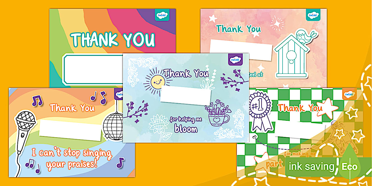 Editable Adoption Thank You Cards (teacher made) - Twinkl
