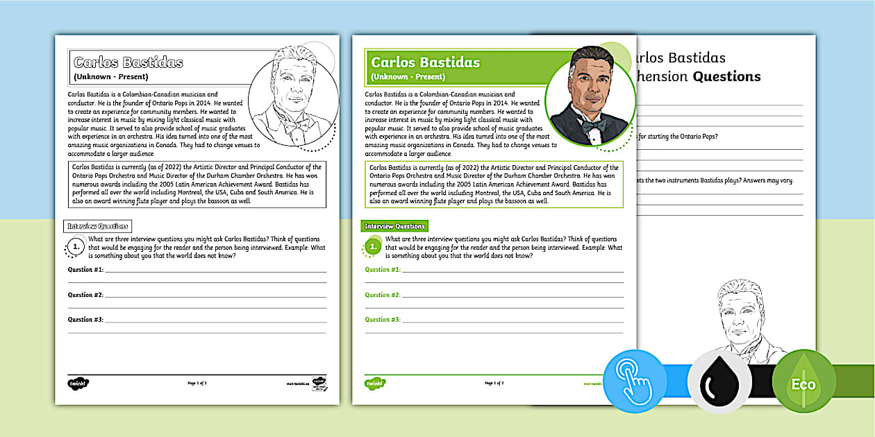 Carlos Bastidas Comprehension and Interview Activity