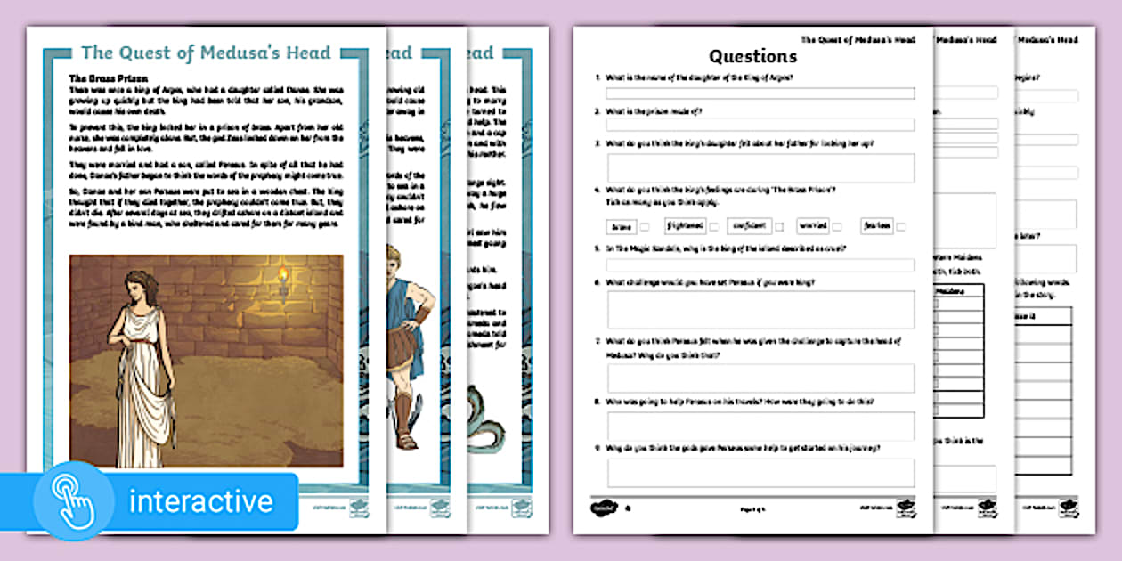 The Quest of Perseus Interactive Differentiated Reading Comprehension ...