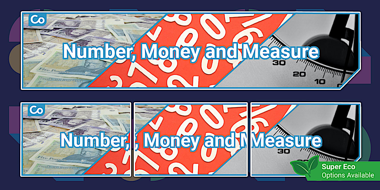 Number and Number Processes Display Banner (teacher made)